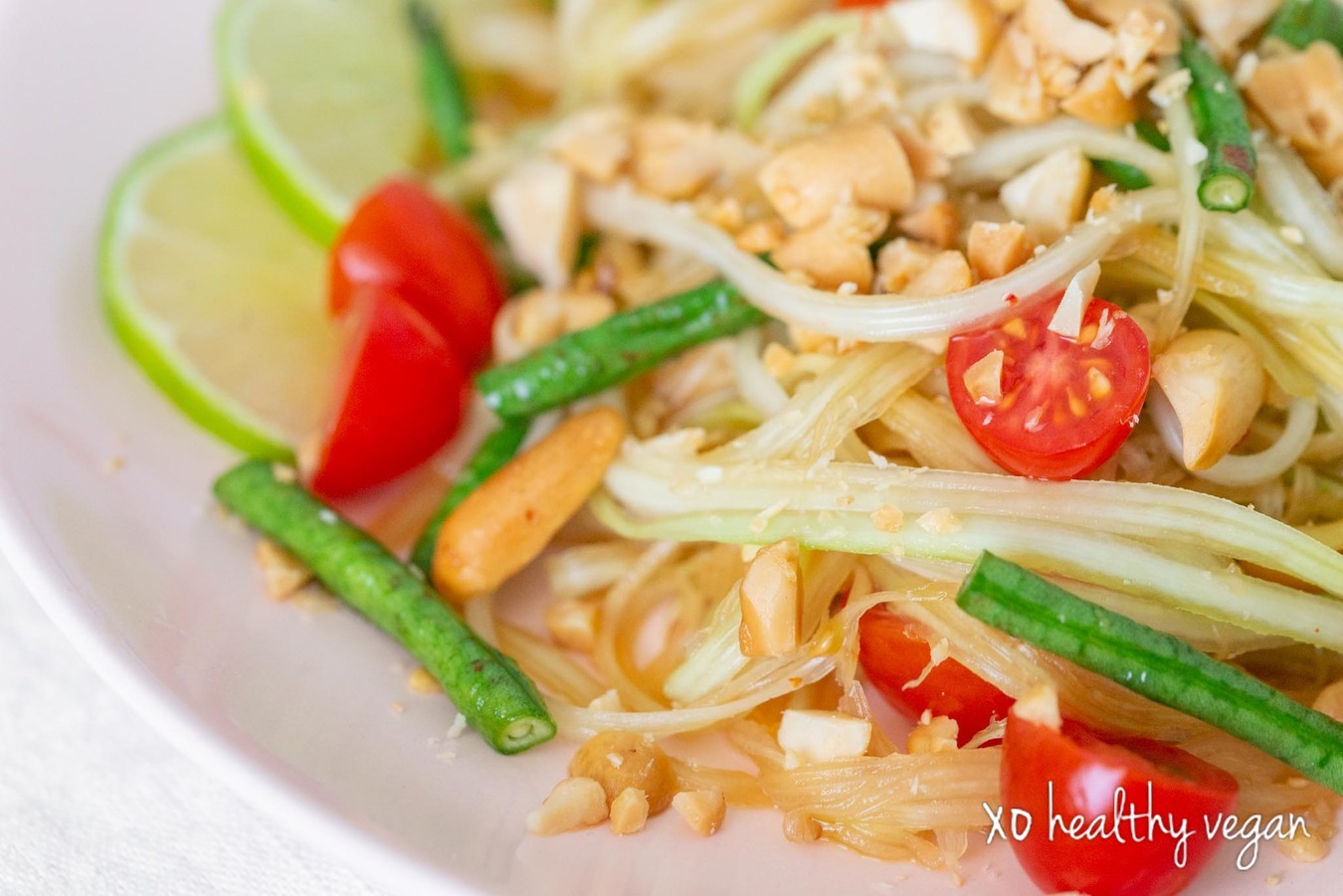 Fresh Green Papaya Salad Healthy Vegan With Colleen Holland